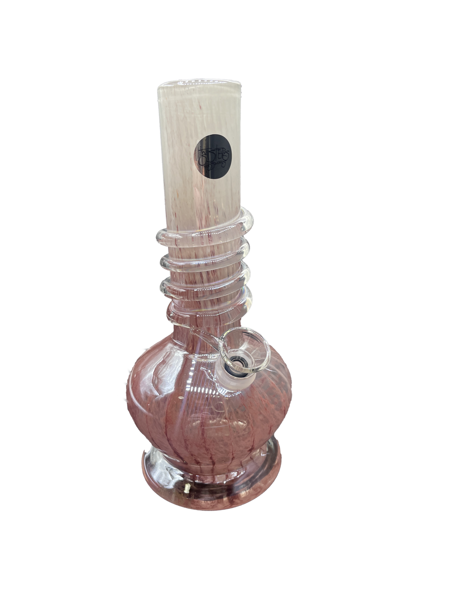 8" White-Rose Pink Waterpipe With Wrap – Cloud Nine Shoppe